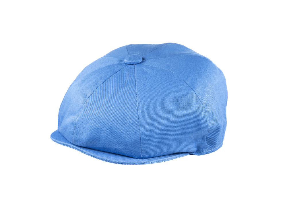 8 Piece Cotton Summer Cap Blue